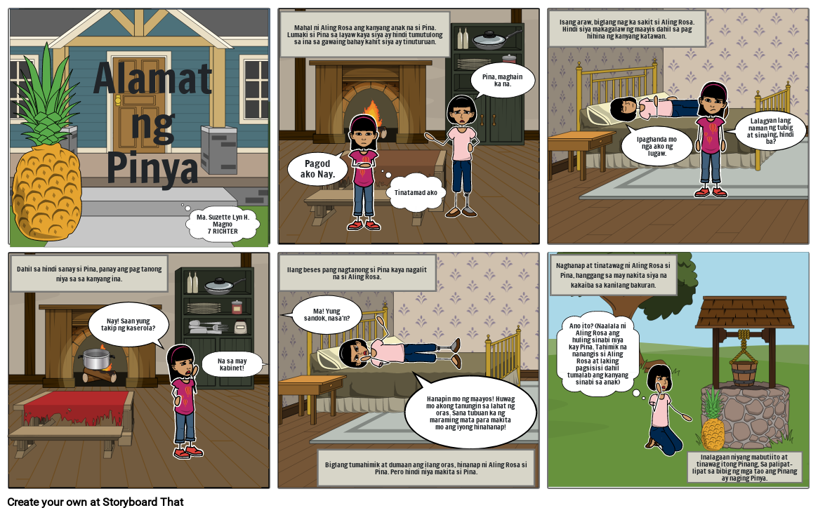 Alamat ng Pinya Storyboard por 616172f8