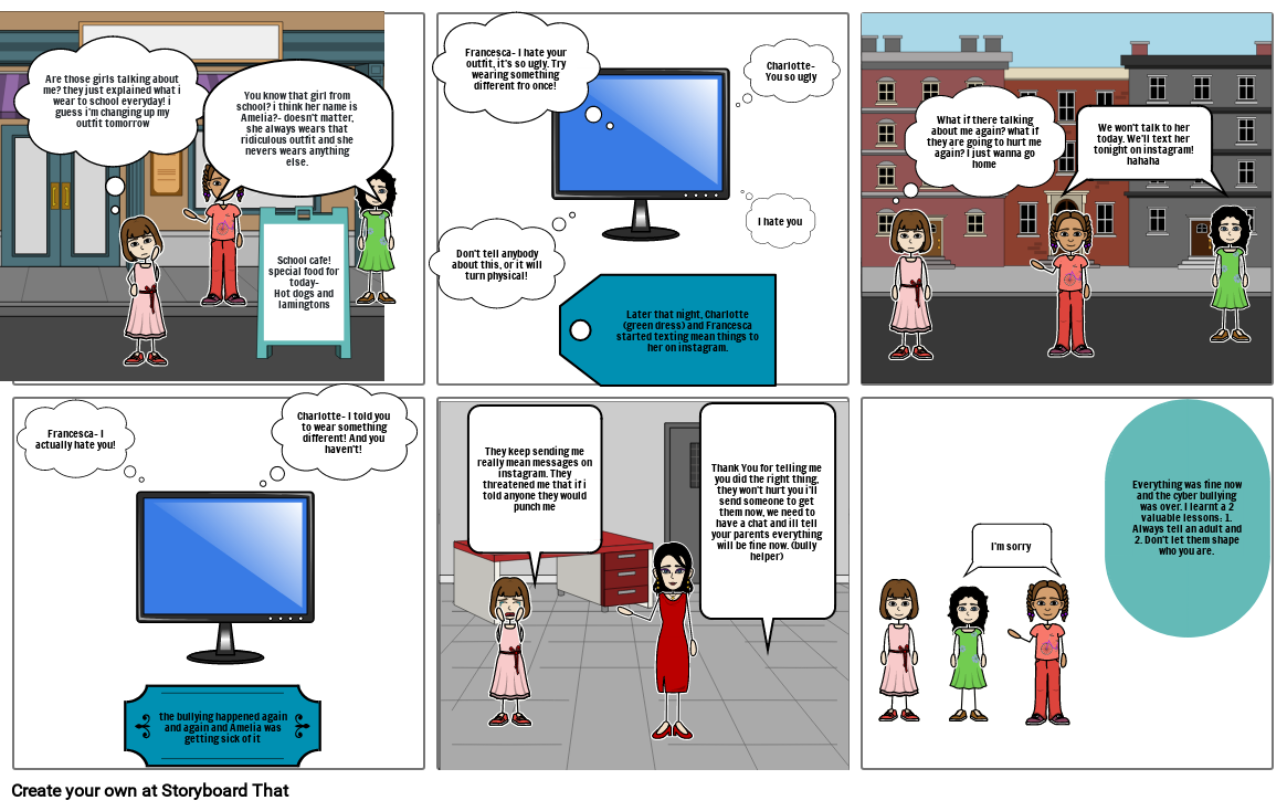 CYBER BULLYING Storyboard par 62173e7a