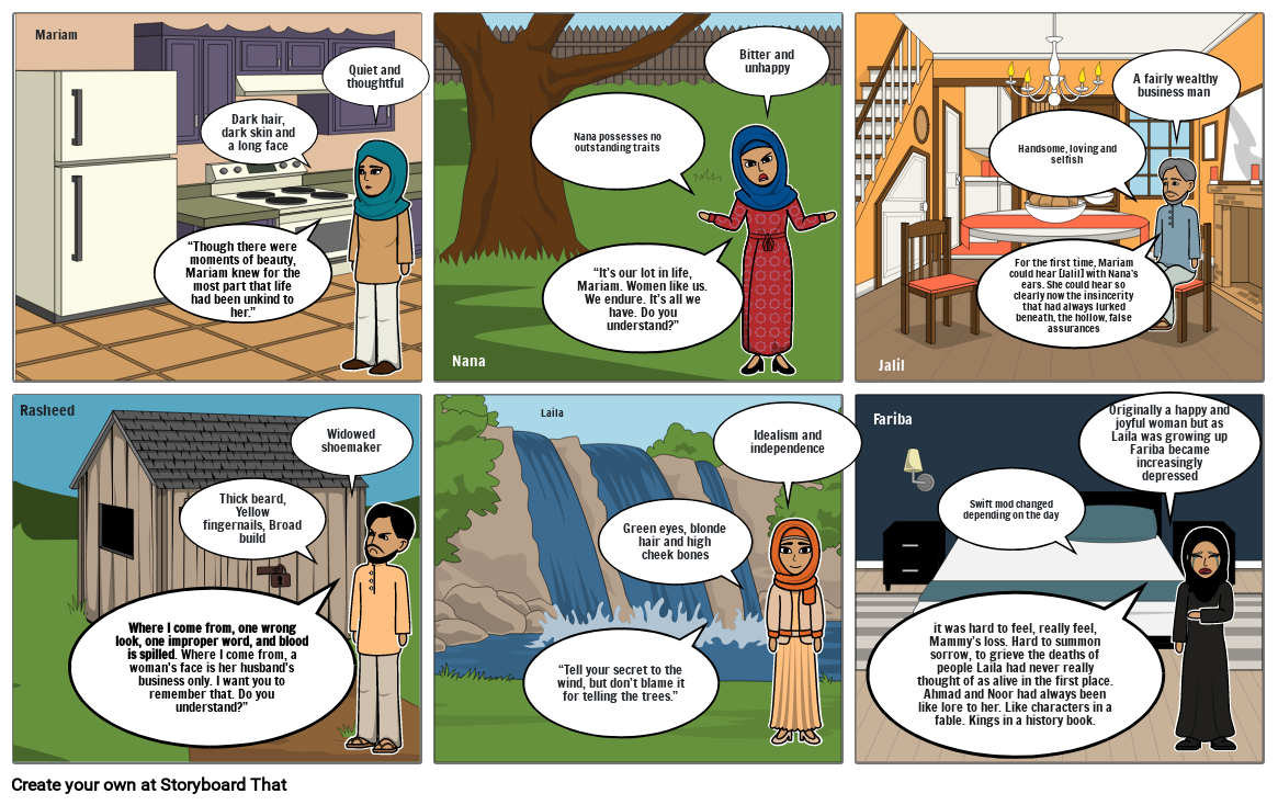 A Thousand Splendid Suns Storyboard by 627ce82e