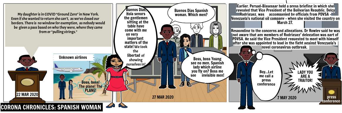 Corona Chronicles: The Spanish Woman Storyboard