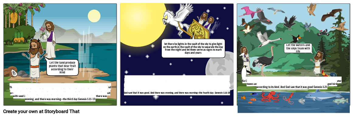 Genesis 1:1-10 Storyboard by 62a45df4
