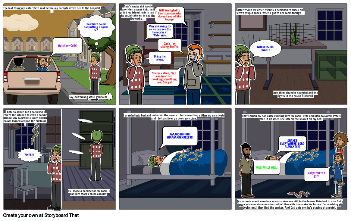 Pete's Snake Comic Storyboard por 632e8d60