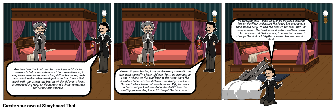 tell tale heart Storyboard por 634a9d92