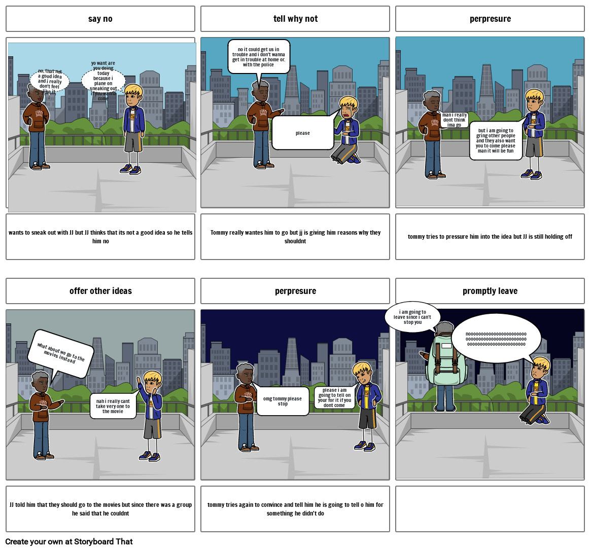 Tavin Krotzer refusal conflict Storyboard por 635a0c27