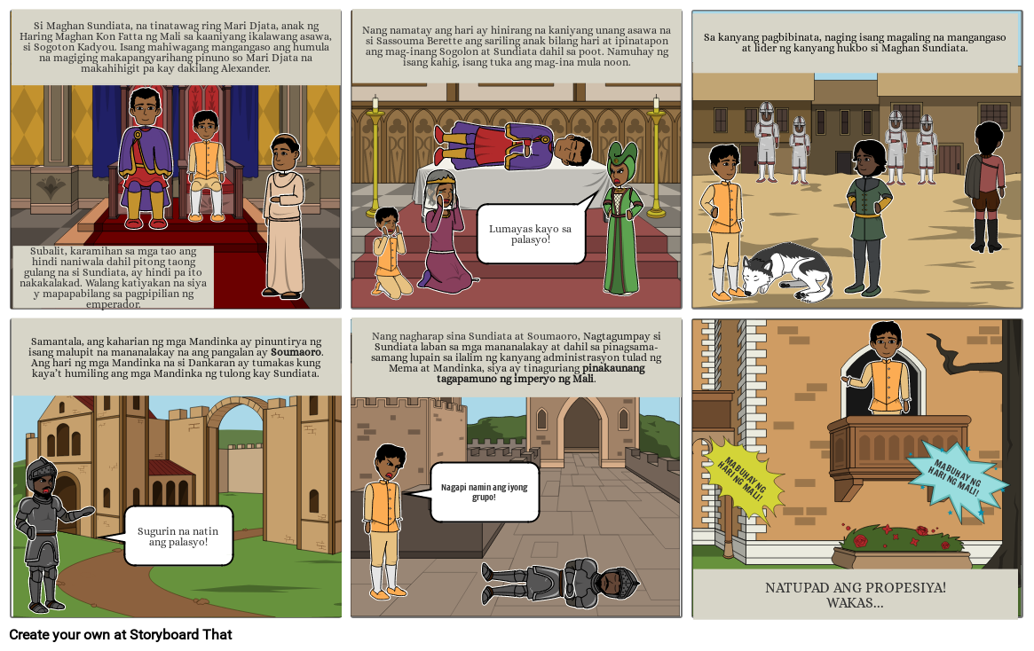 Sundiata Storyboard por 63d29aef