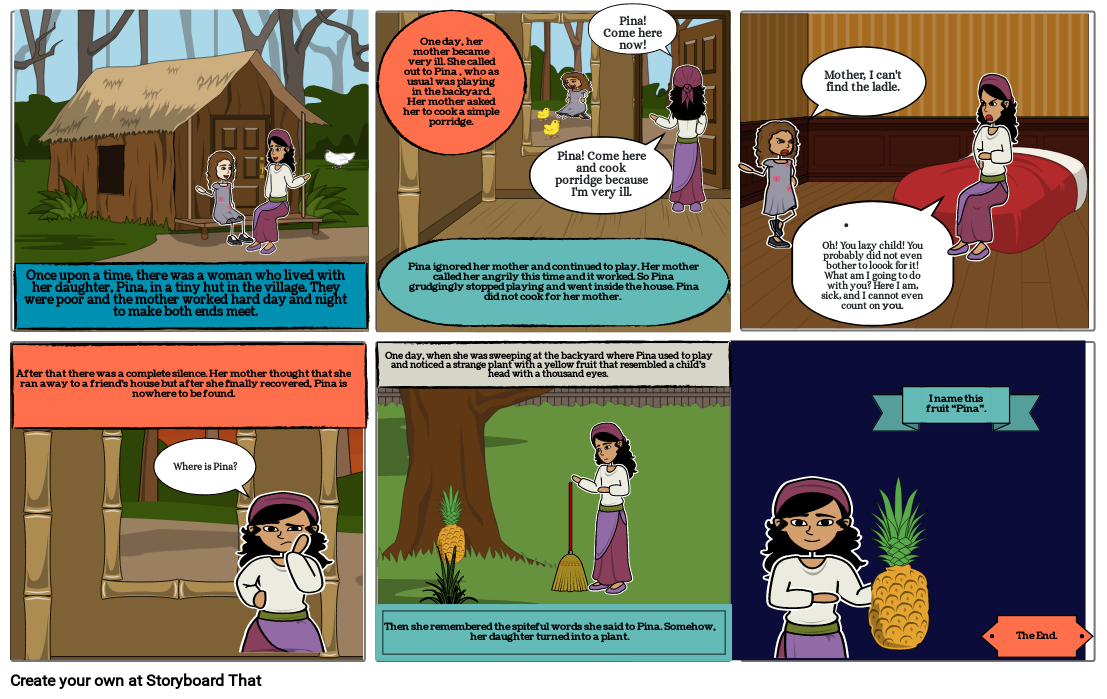 The Legend of Pineapple Storyboard por 640df5ce