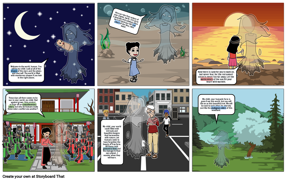 The Elements Of Art Storyboard By 6435e827