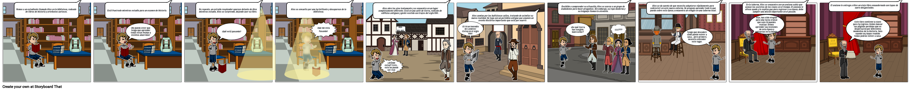 La Historia Va a Alex Storyboard par 658c22db