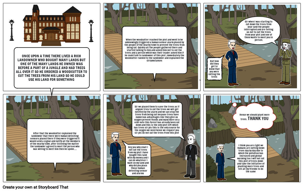 Save trees Storyboard by 65a2a24f