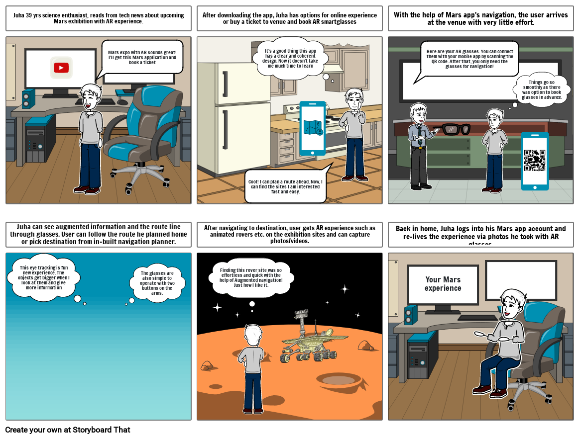 Mars exhibition Storyboard por 662481d2