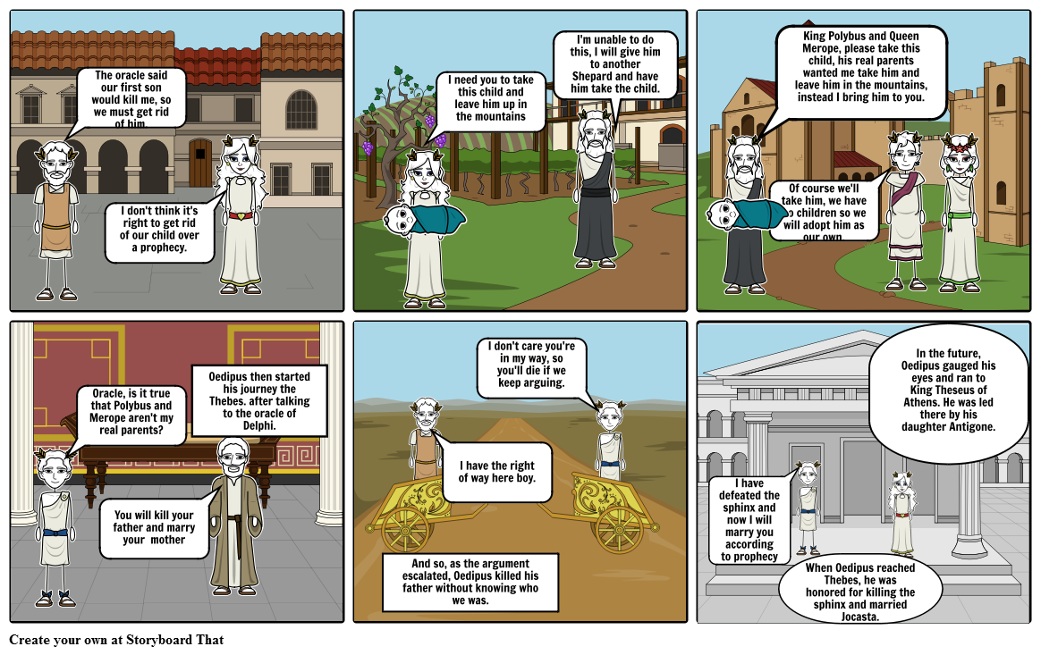 Oedipus Storyboard por 66abe45716514
