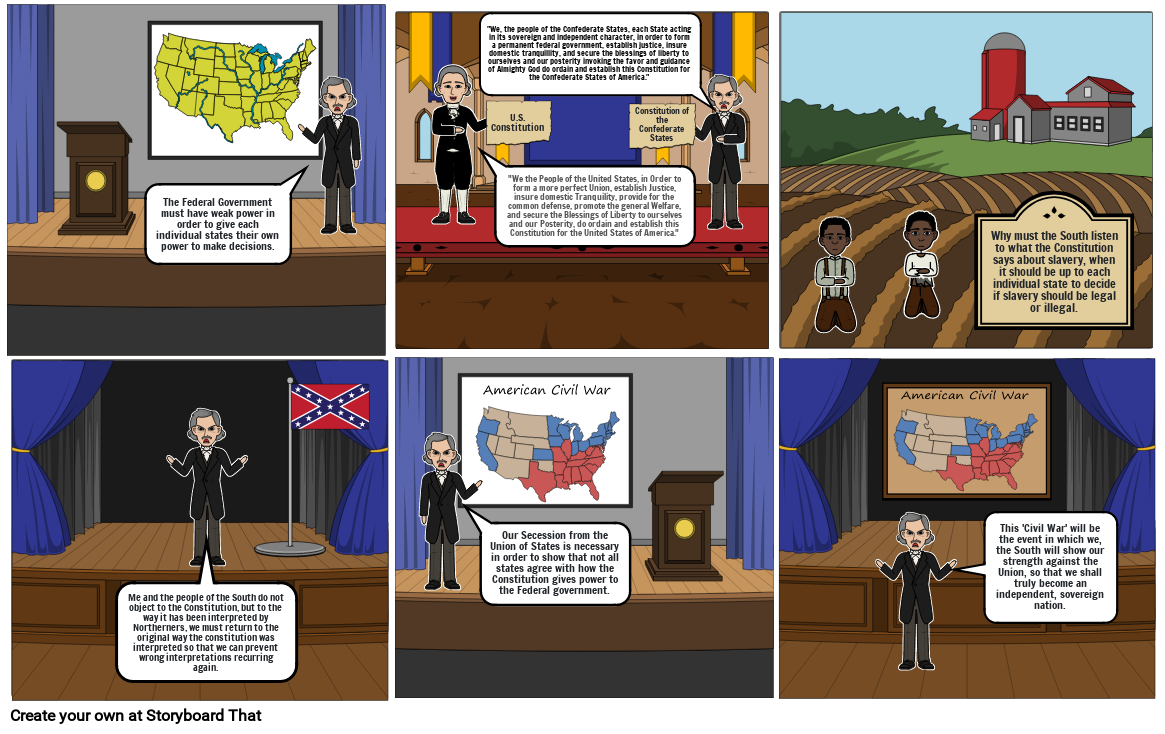 Southern Viewpoint on the U.S. Constitution Storyboard