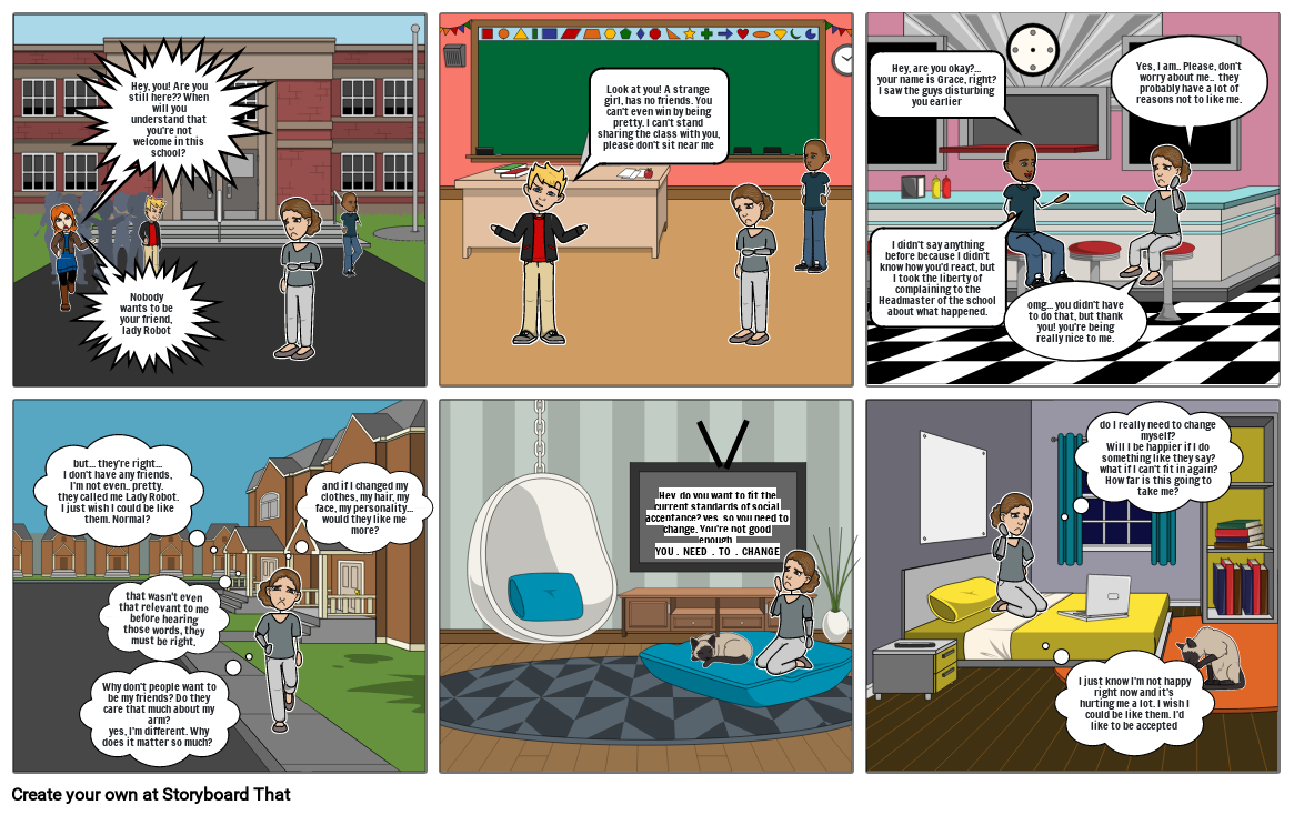 Why Do They Care So Much That I m Different Storyboard Why Do They Care So Much That I m Different Storyboard