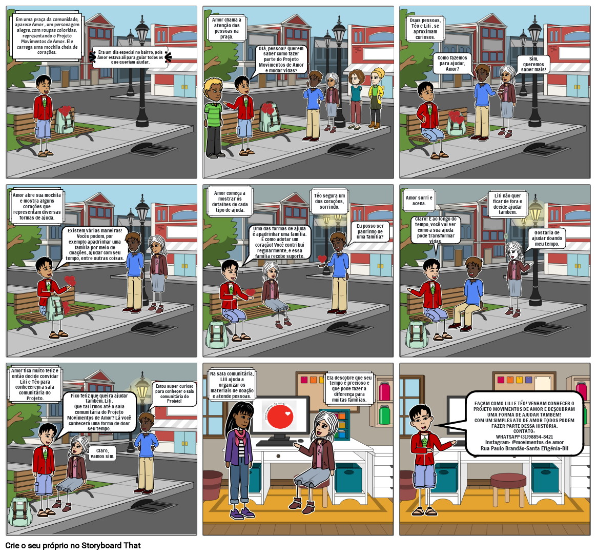 projeto movimentos de amor Storyboard by 67cf13d5