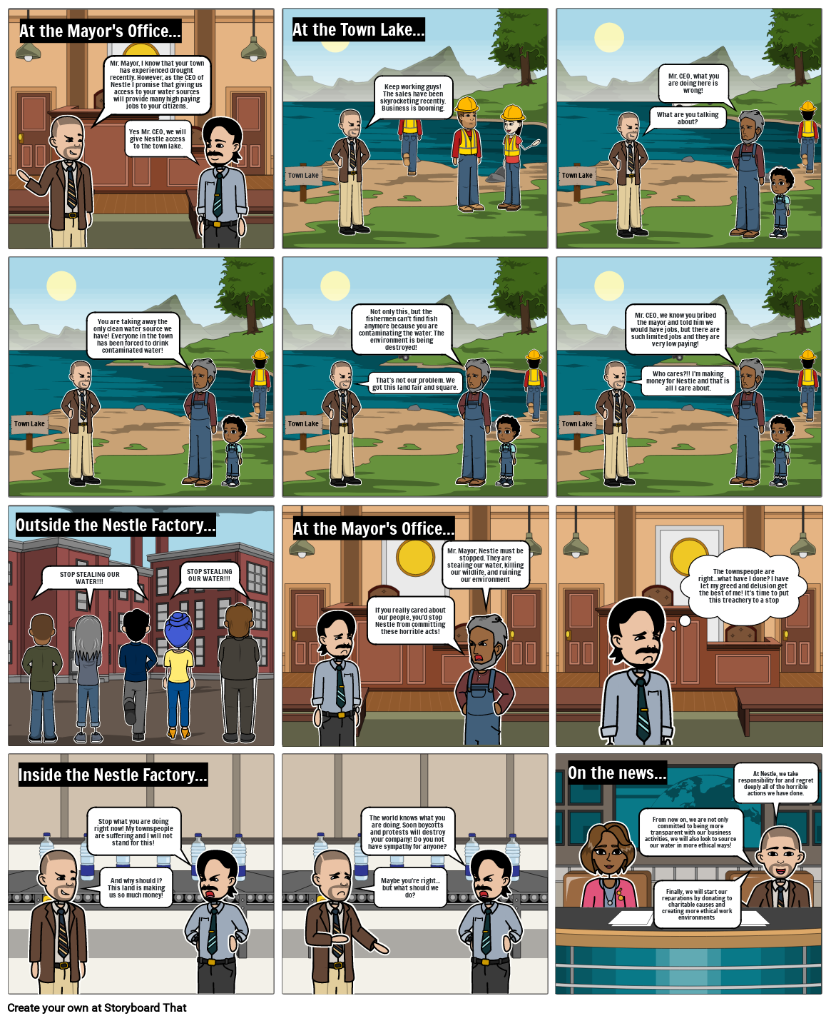 Business Narrative Assignment Storyboard by 68257eb8