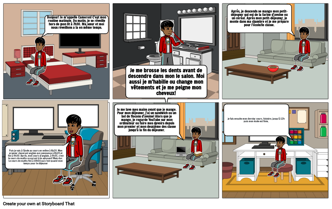 Daily routine Storyboard by 6832dae5