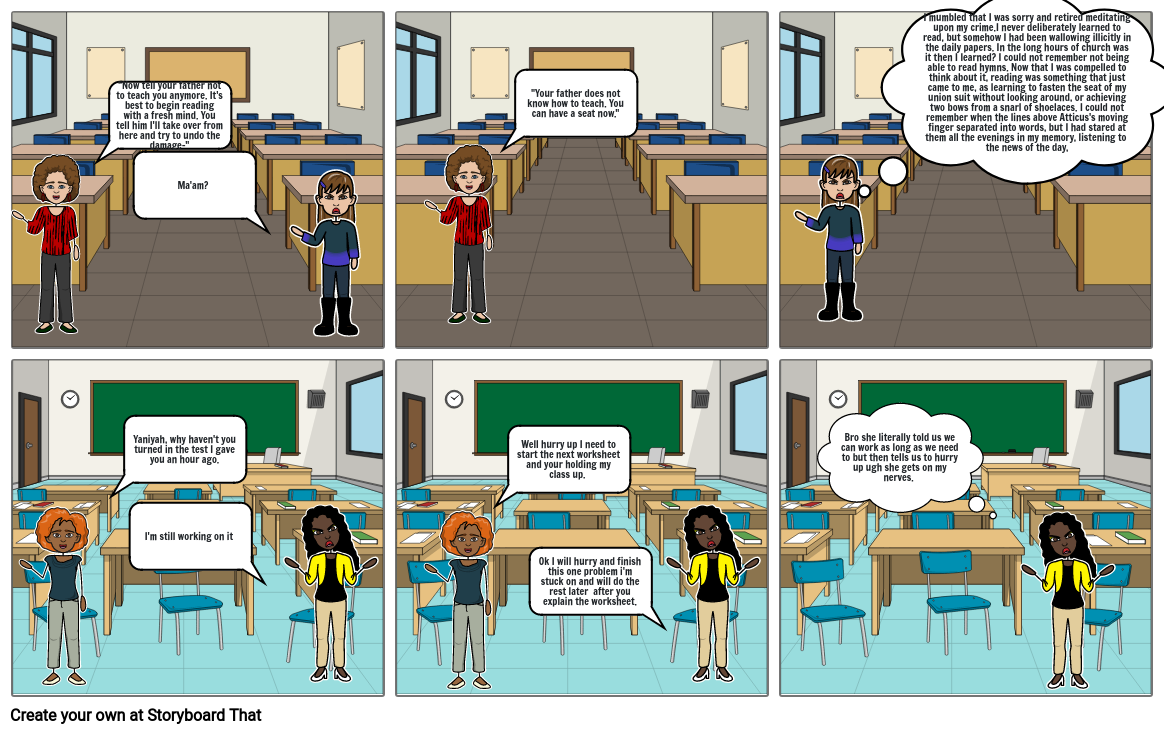 Yaniyah Jones TKAM storyboard Storyboard por 69acf821