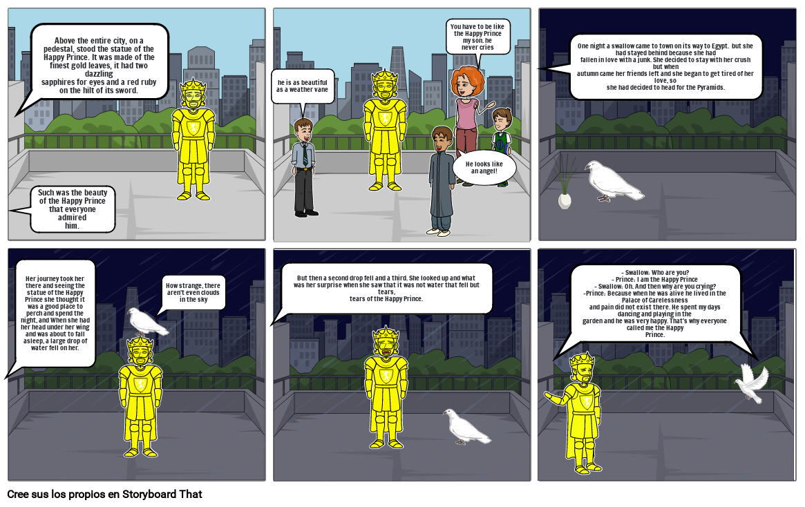 The Happy Prince Storyboard par 69bdadc1