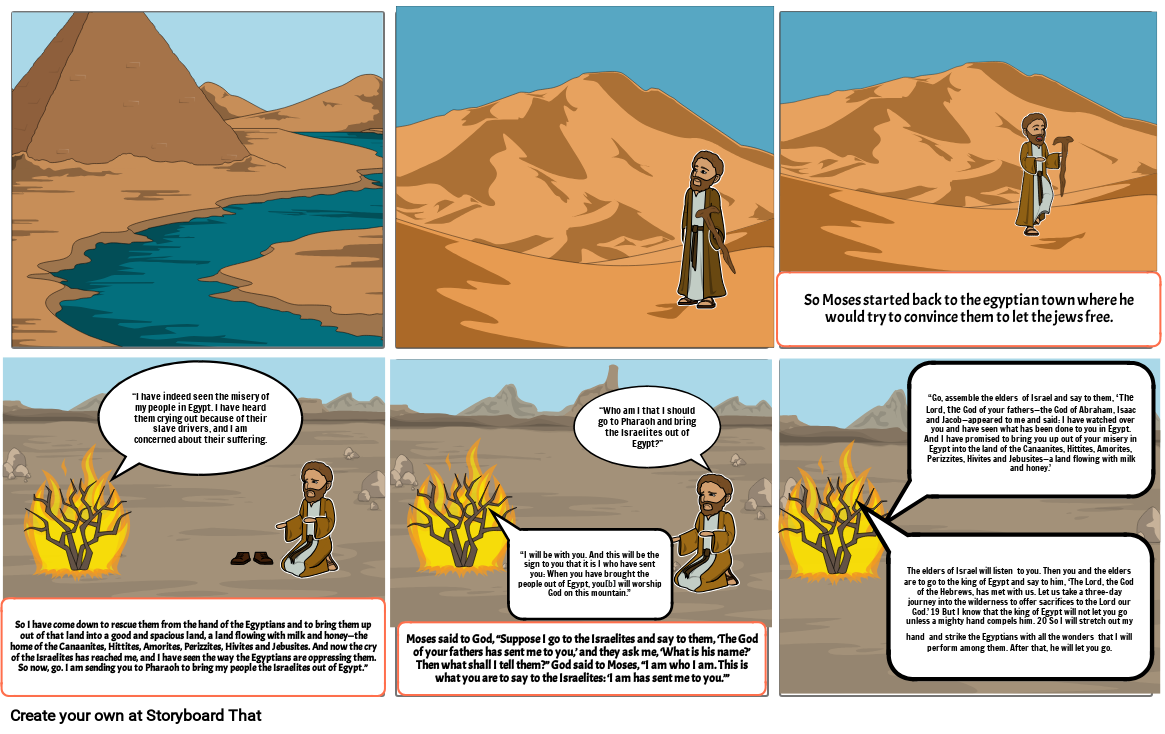 Moses Storyboard by 6a1f27e3