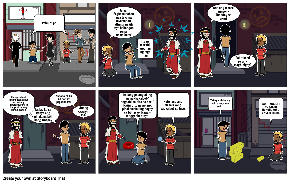 Ang Pulubi Storyboard by 6a34d2e0