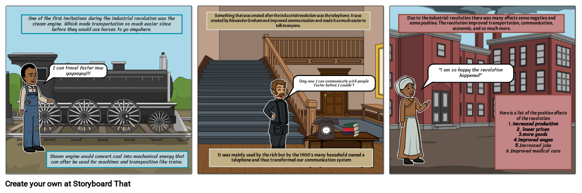 The industrial revolution Storyboard by 6a37380e