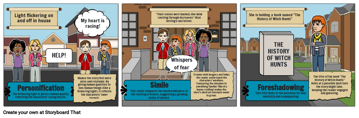 Literary Elements and Use of Figurative Language in The Monsters are Due on