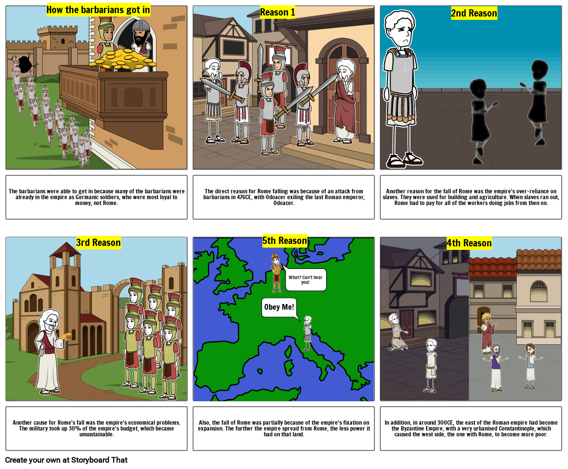 Fall of Rome Comic Book Storyboard por 6bb22836