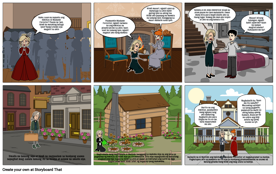 Ang Kwintas Storyboard por 6c4fb43f