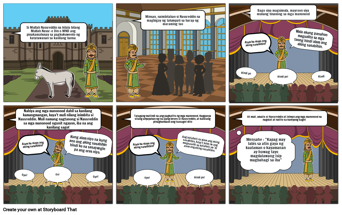 Mullah Nassredin Storyboard by 6c593352