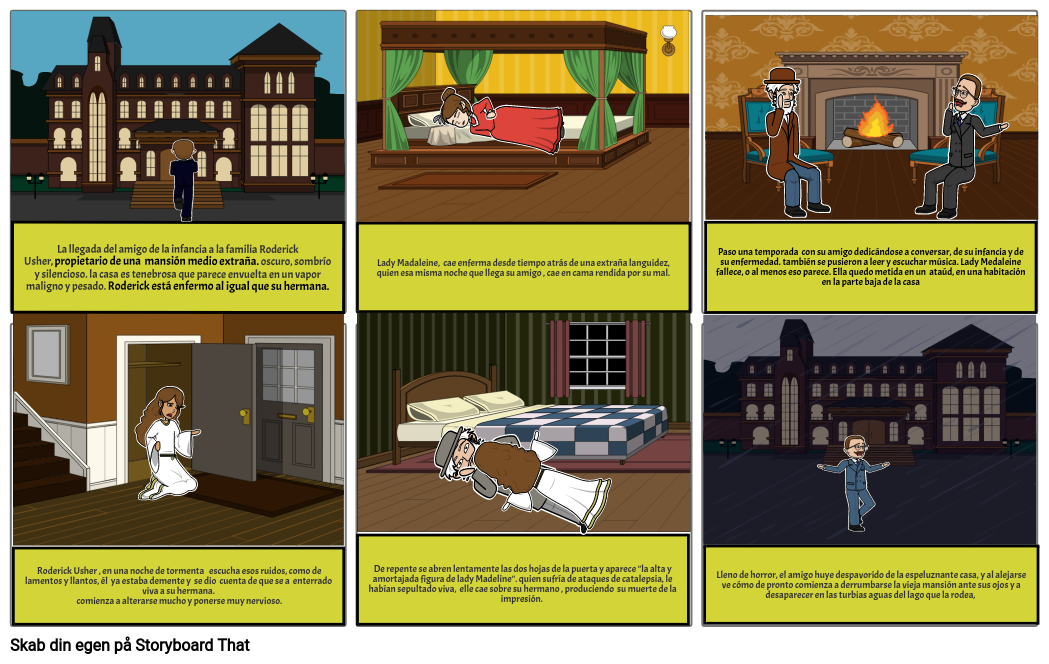 La caída de la Casa Usher Storyboard par 6cbf77b9
