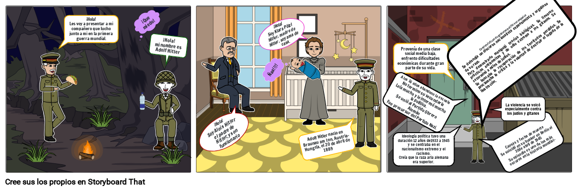 Historia de Hitler Storyboard by 6cd43b47