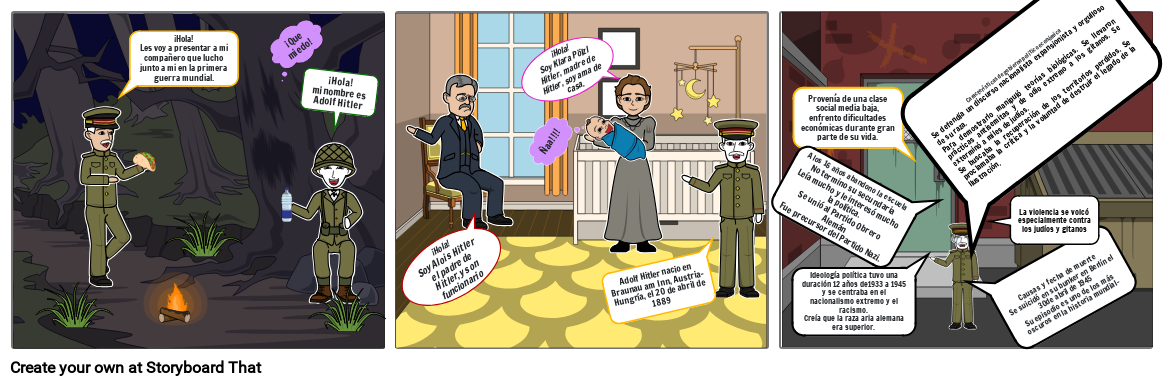 Historia de Hitler Storyboard by 6cd43b47