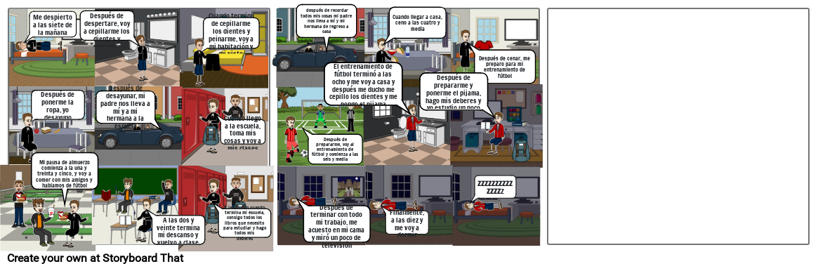 Mi rutina diaria Storyboard por 6d160f9204