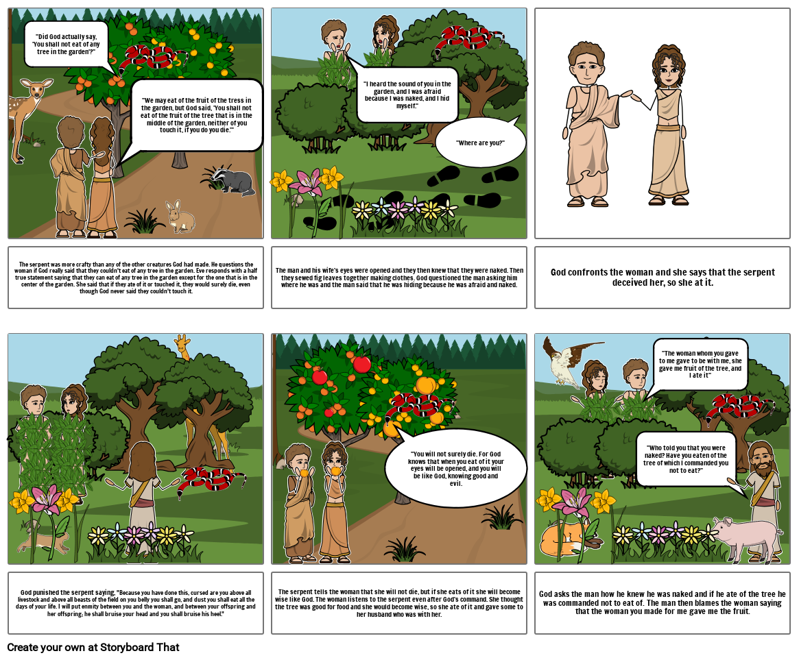 Story of the fall Storyboard por 6d96055a