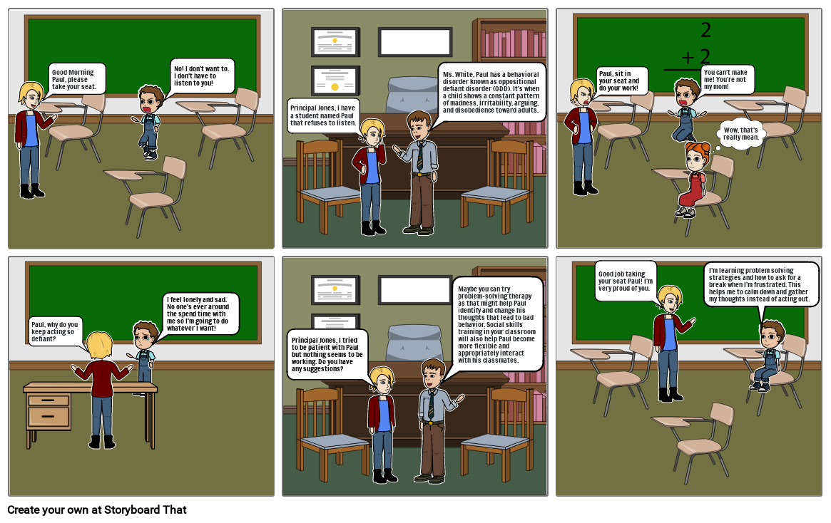 Oppositional Defiant Disorder القصة المصورة من قبل 6e1b2f8d