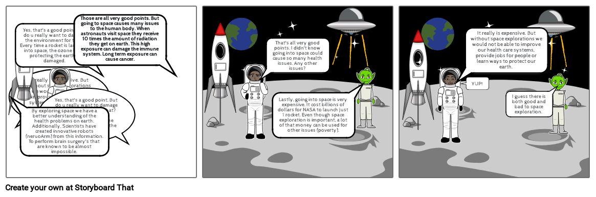 Alien discovery Storyboard por 6e55e15b