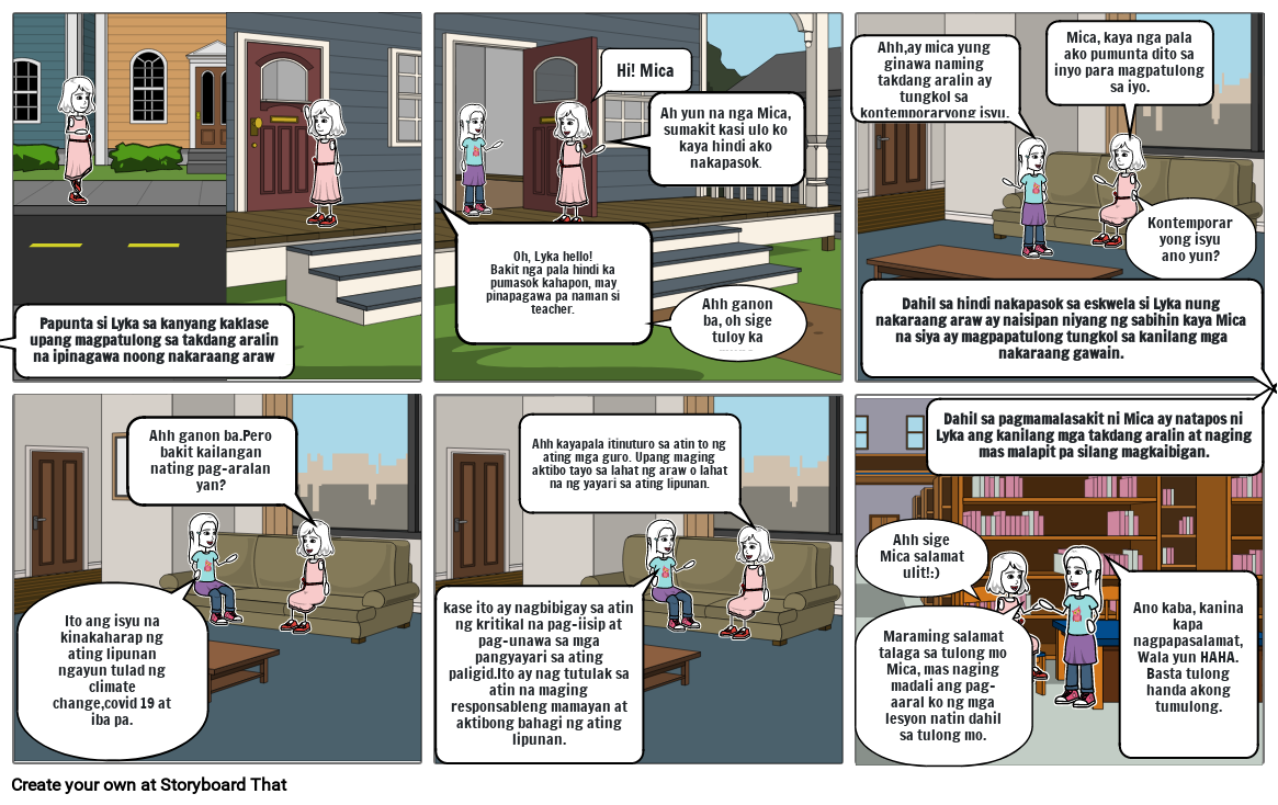 KONTEMPORARYONG ISYU Storyboard by 6ed619db