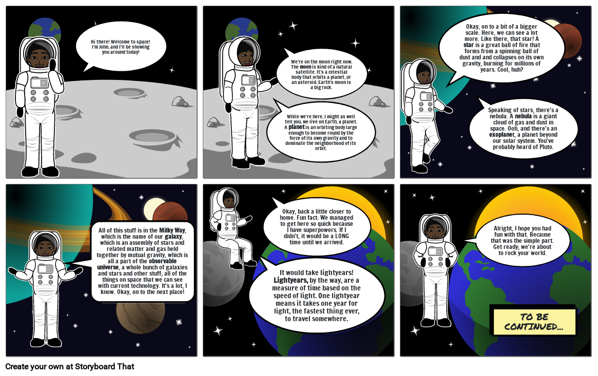 John The Space Adventure Storyboard by 6f17c2c0