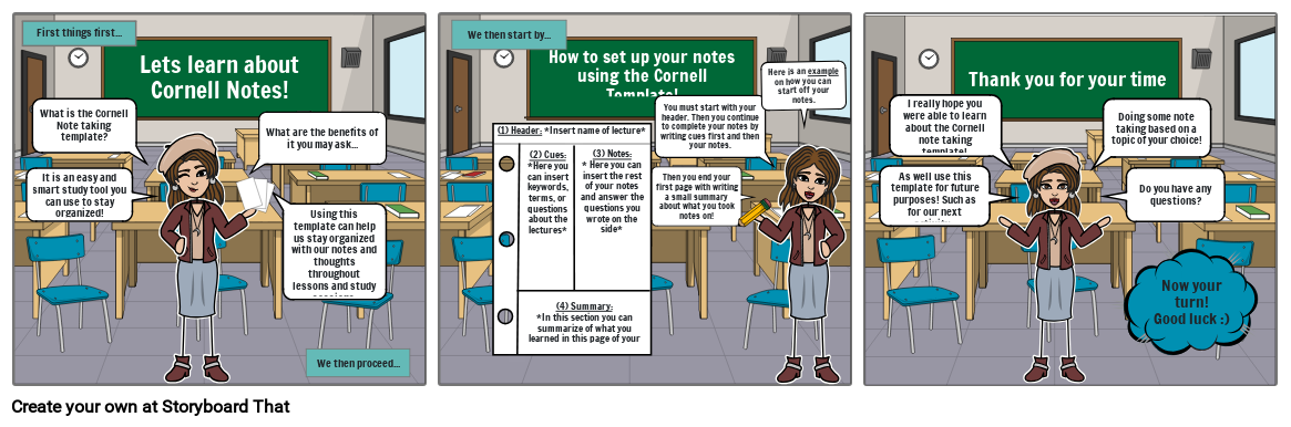 How to: Cornell Notes: Storyboard Storyboard by 6f31fa5d