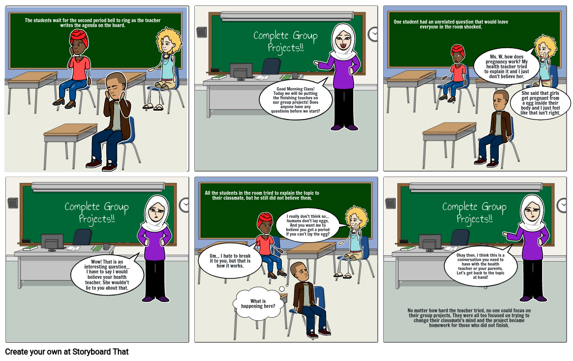 Crazy Classroom Storyboard by 6f6433ca