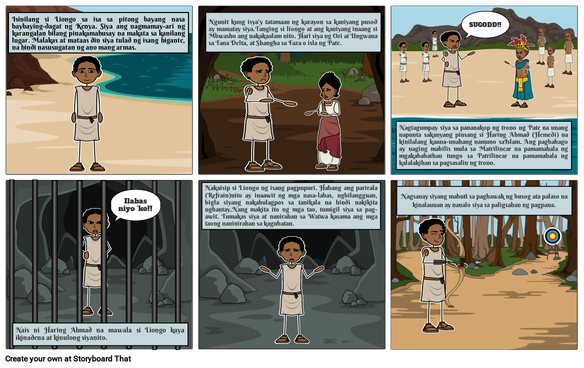 Liongo Storyboard by 6f65a221