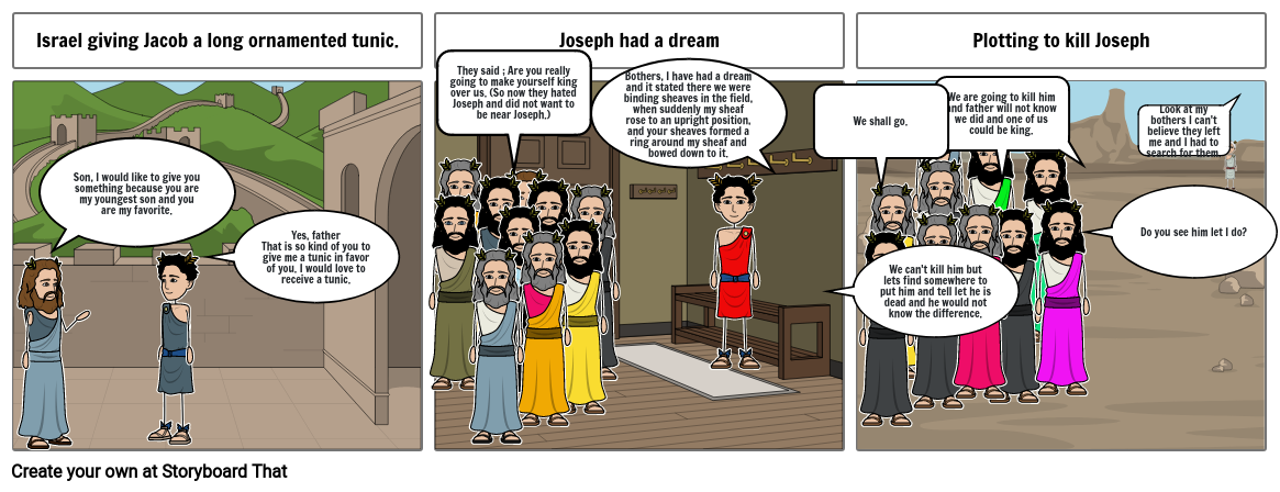 Joseph Comic Storyboard by 6f6cebd1
