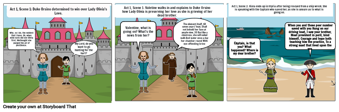 Twelfth Night Storyboard por 6f8df3d8