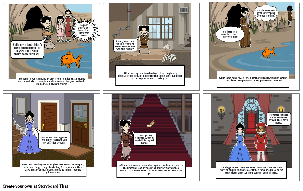 Yeh-Shen Storyboard por 6f978983