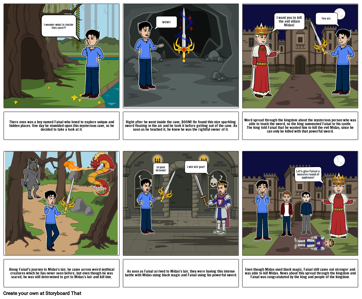 Myths and legends SA Storyboard par 6fc85606