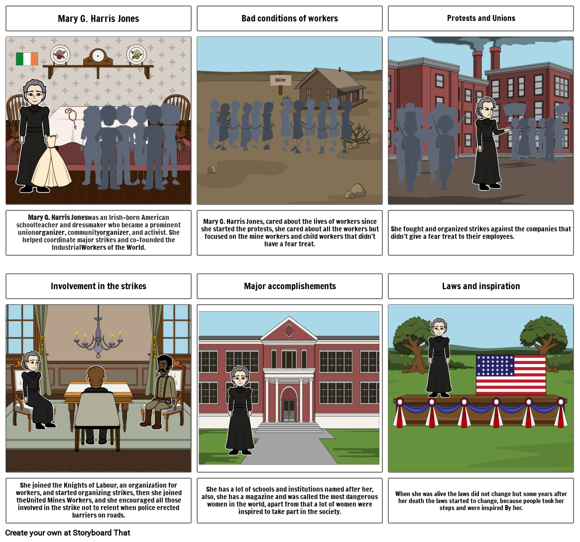 Mary G Harris Jones Storyboard av 6ff46f87