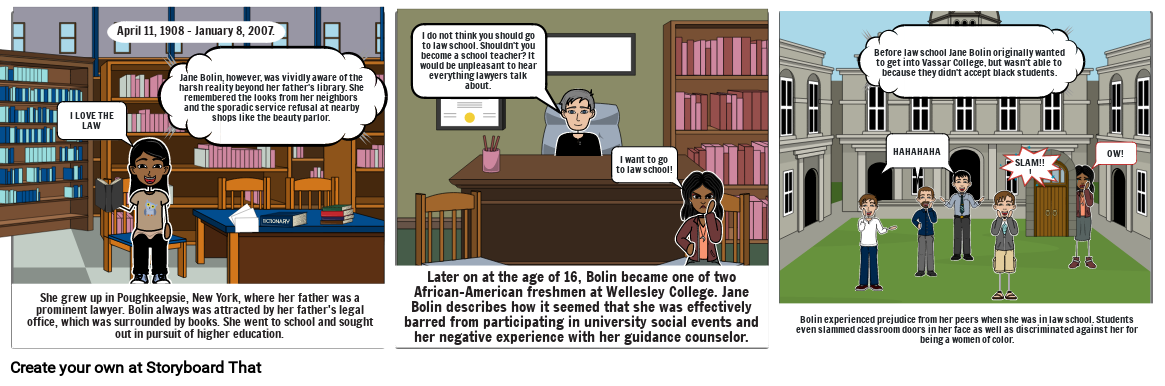 Jane Bolin’s Impact Storyboard par 70611798