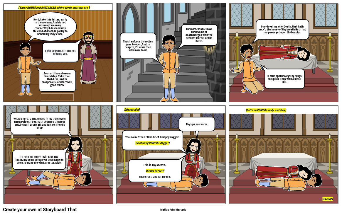 Shakespeare Storyboard par 70aa881e