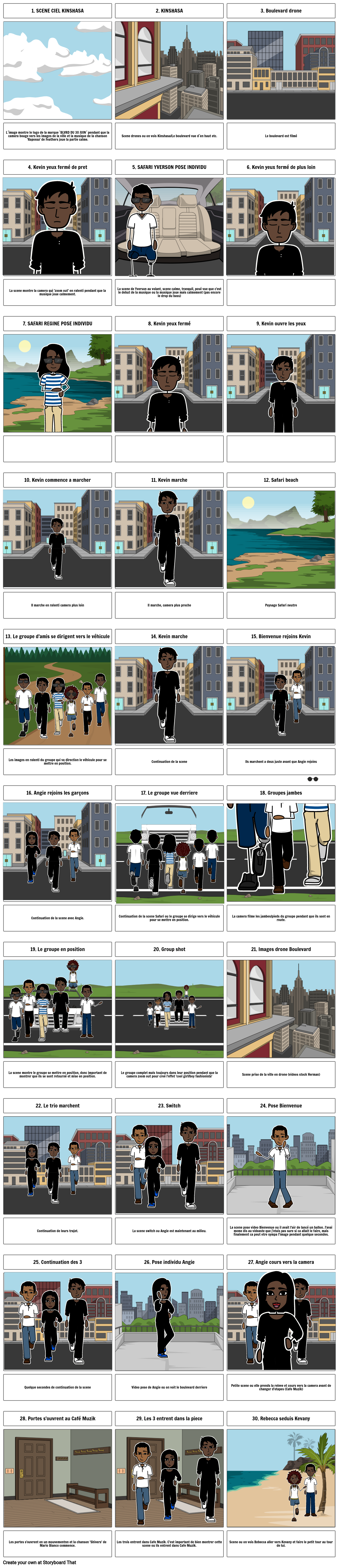 BLVRD DU 30 JUIN storyboard by Judicaël Kibalabala