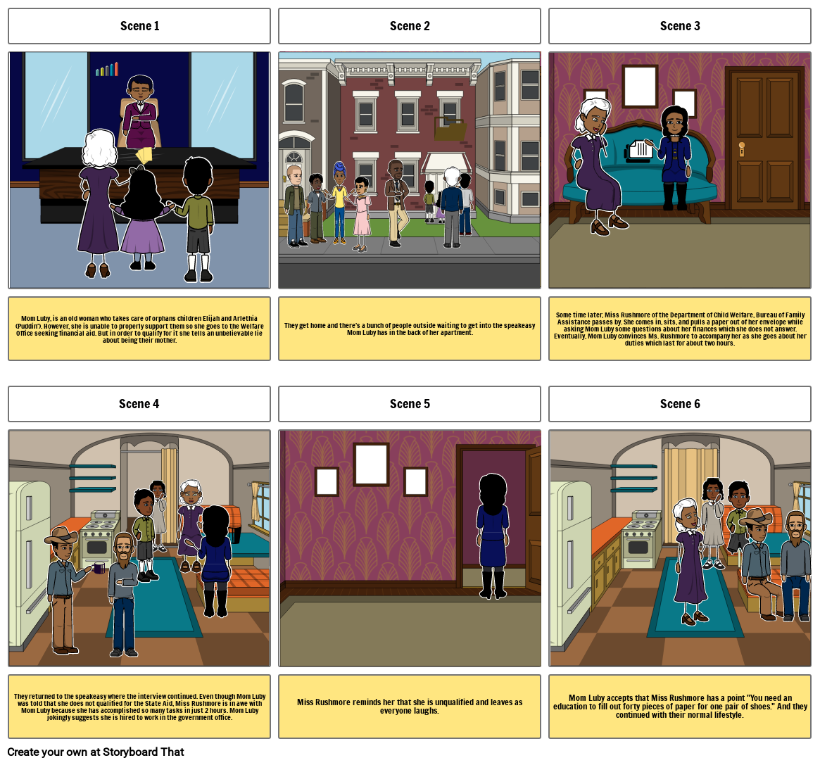 Mom Luby And The Social Worker Storyboard Por 70b2258b